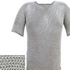 Chainmail Shirt Sleeveless Aluminum Butted 10mm Ring V-neck Medieval ...
