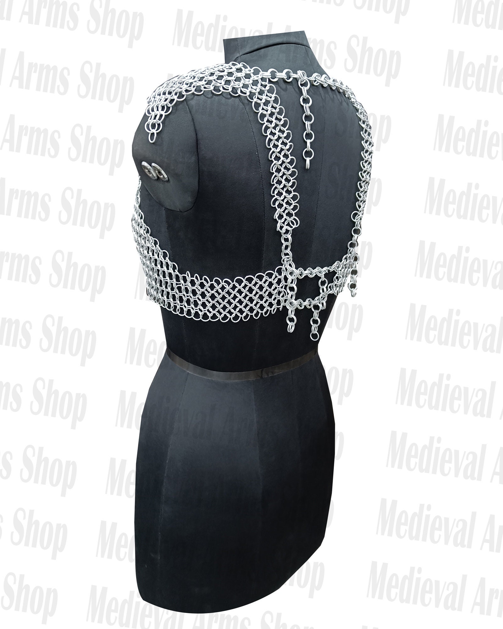 Chainmail Bra Aluminum Butted Ring Handmade Stylish Medieval Metal Bra ...