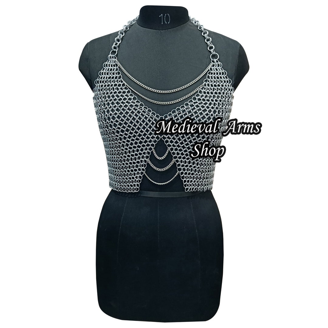 Chainmail Top Chain Layers Metal Aluminum Stylish and Fancy Medieval ...