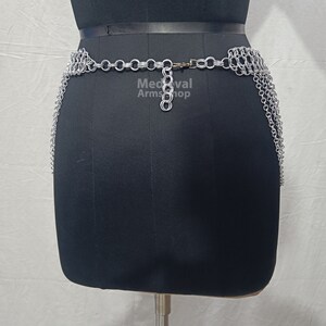 Chainmail Belt/mini Skirt Aluminum Chainmaille Ornamental Belly Dance ...
