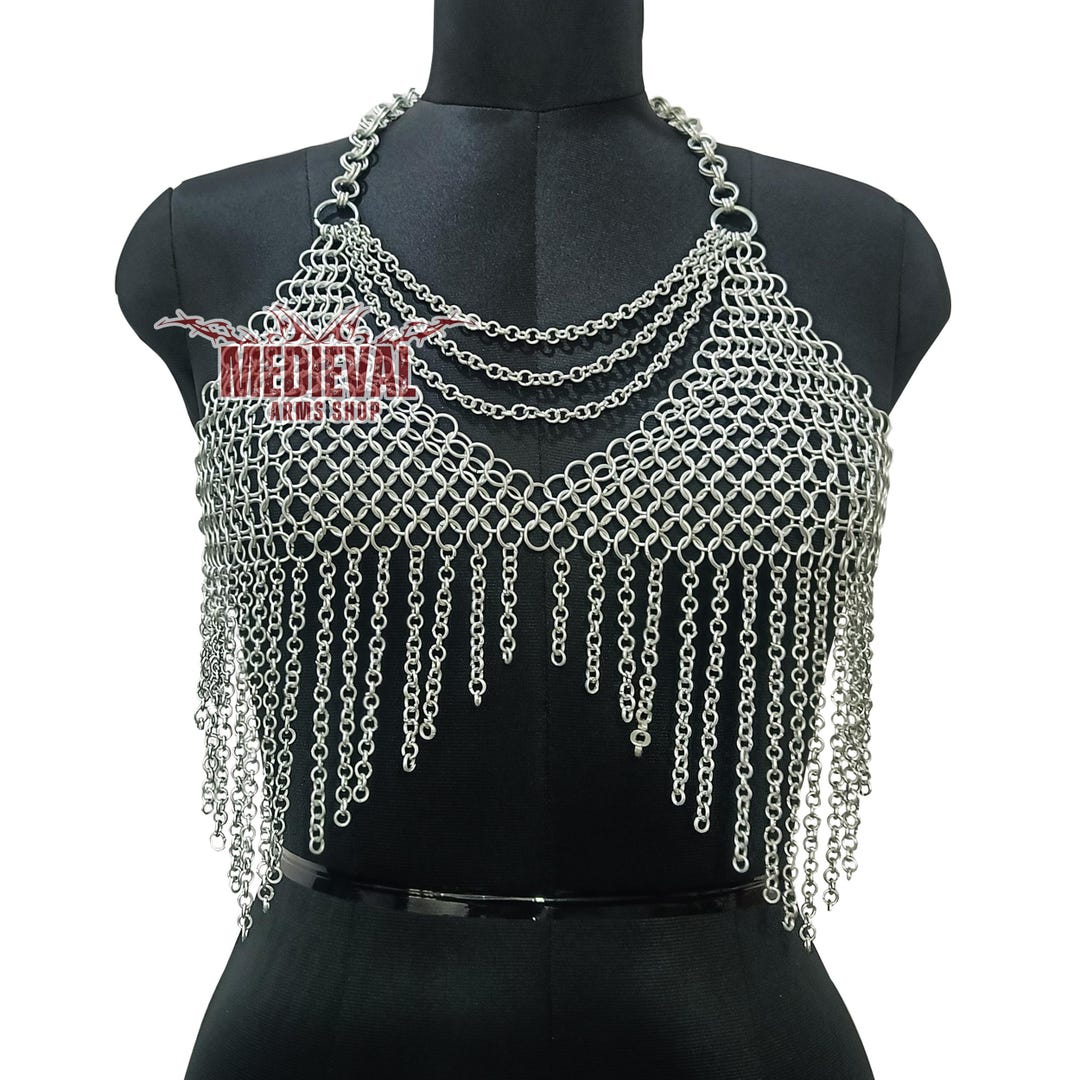 Chainmail Top Lightweight Aluminium Body Jewelry Chain Harness for ...