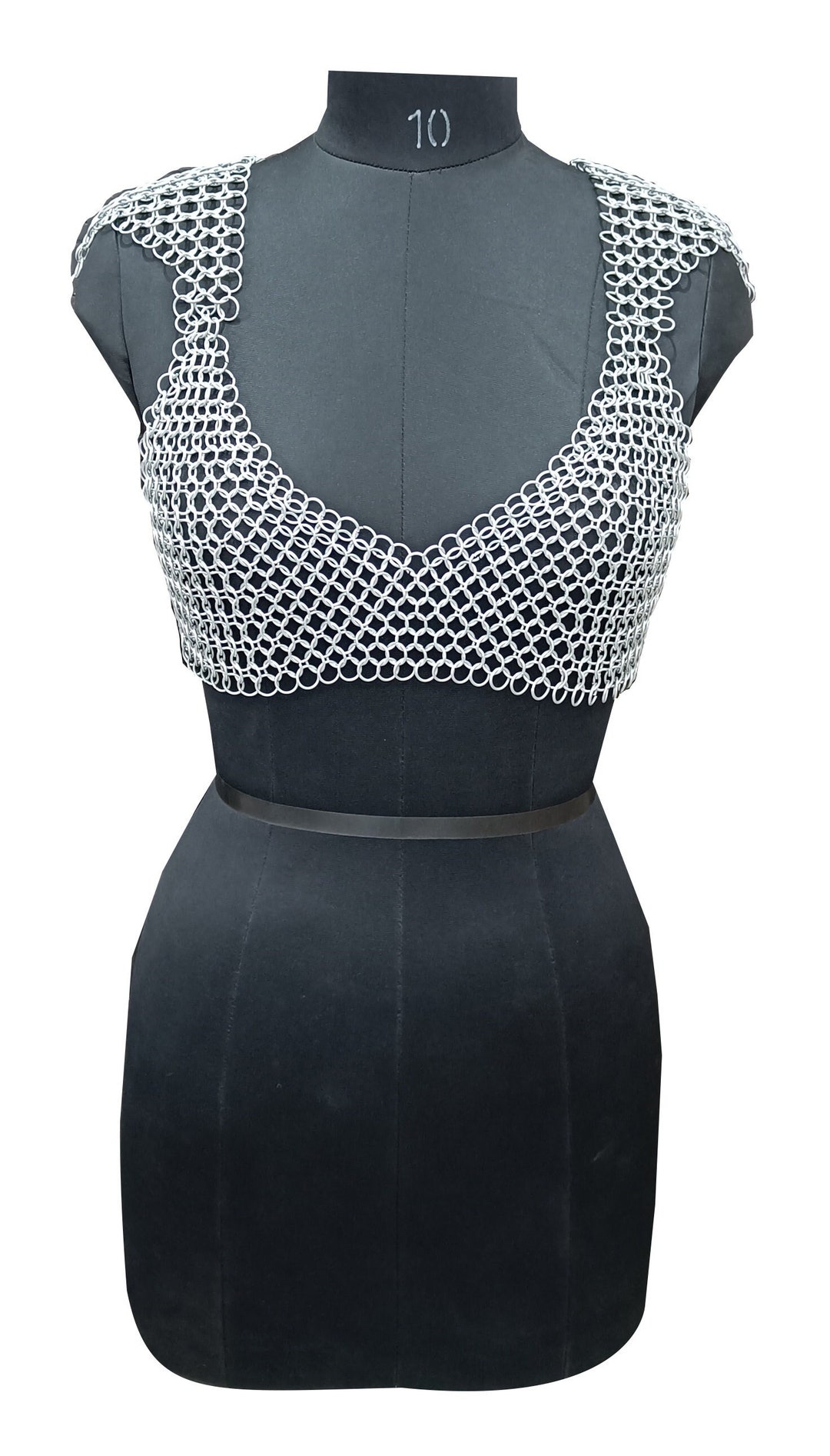 Chainmail Bra Aluminum Butted Ring Handmade Stylish Medieval Metal Bra ...