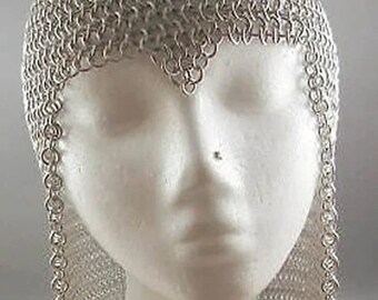 Zeughaus Medieval Chainmail Hood Roundring 10mm Galvanized - Etsy