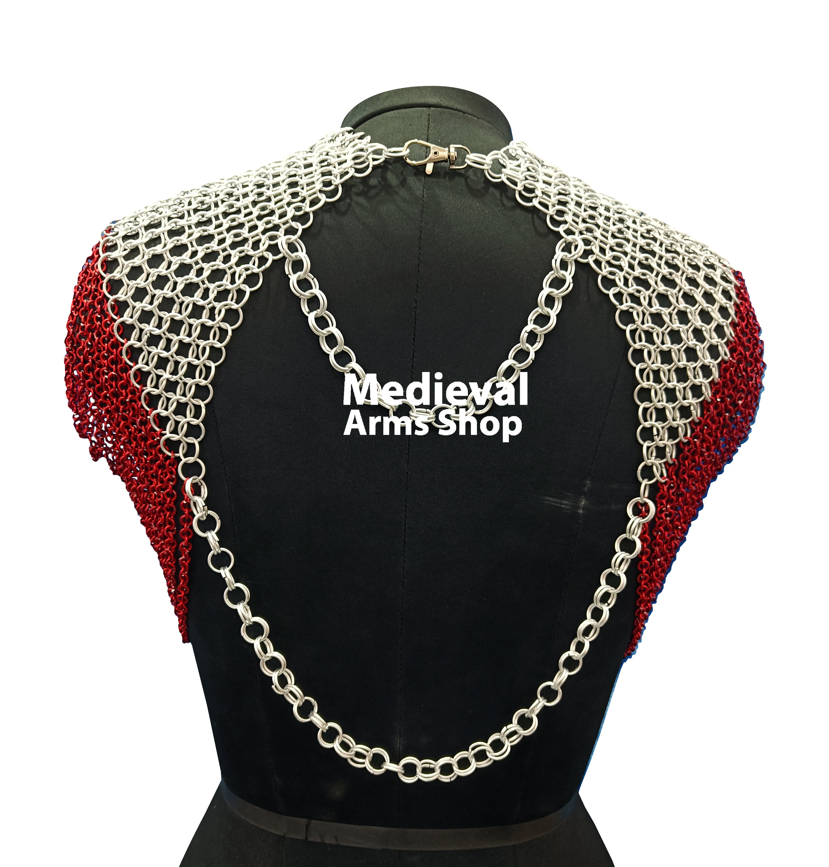 Chainmail Collar Shoulder Jewelry Aluminum Small Chain Layers Stylish ...