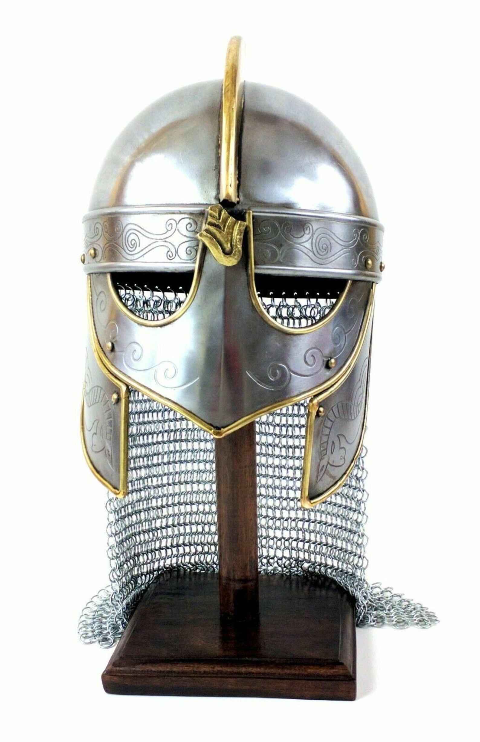 Medieval Viking Helmet With Aluminium Chainmail Viking - Etsy