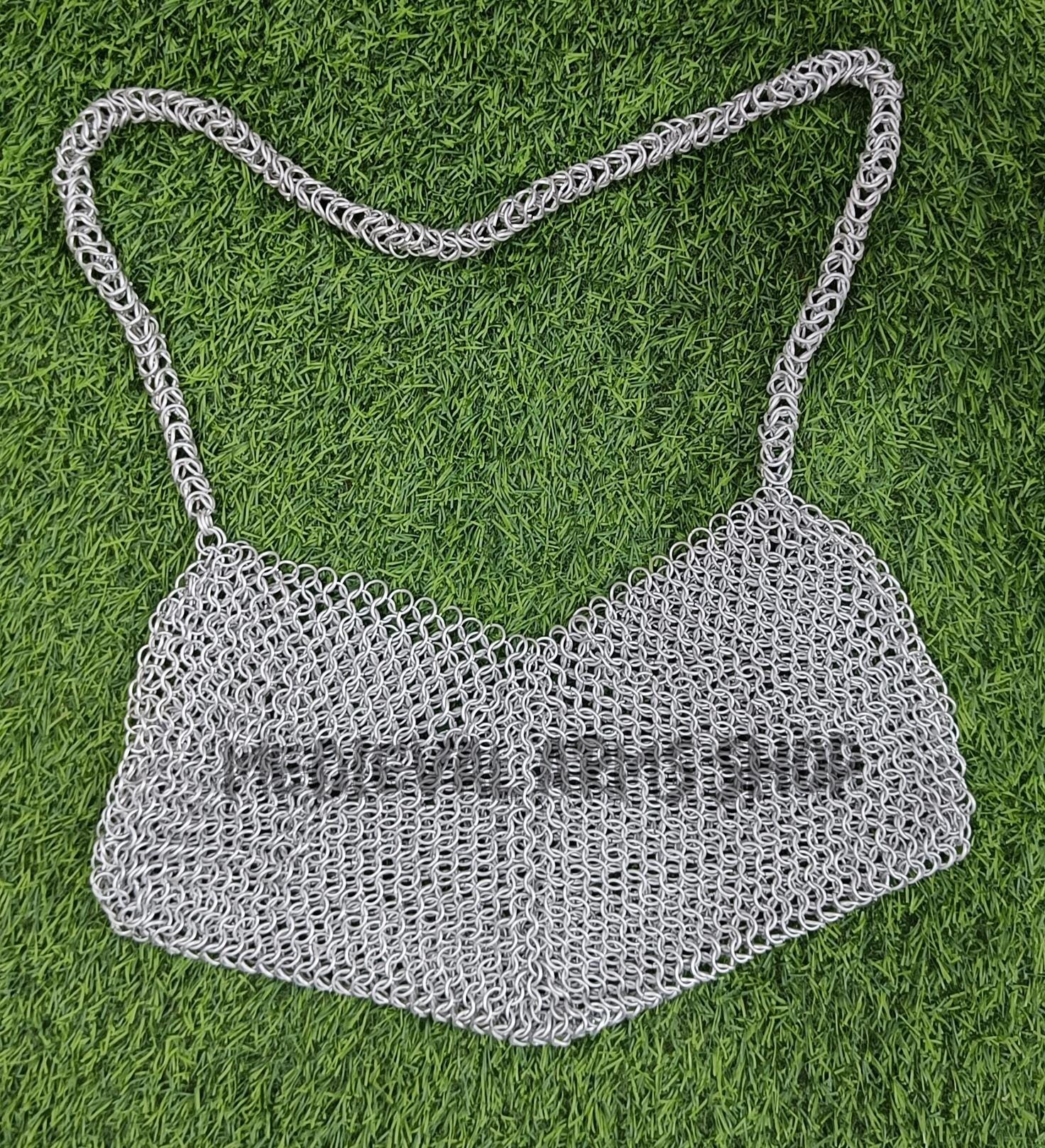 Aluminum Chainmail Bag Handmade 10mm Butted Ring Medieval Armor ...
