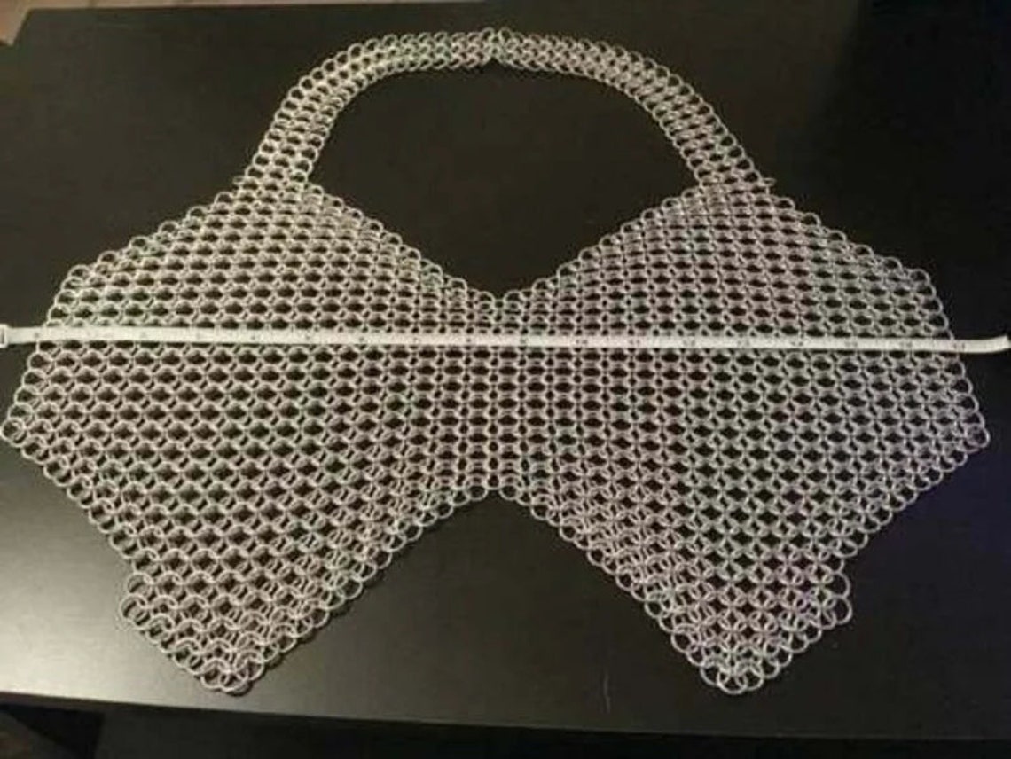 Medieval Chainmail Bra Top Metal Aluminum Handmade Unique Design ...
