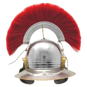 Roman Centurion Crest Helmet With Red Plume 18 Gauge Mild Steel ...