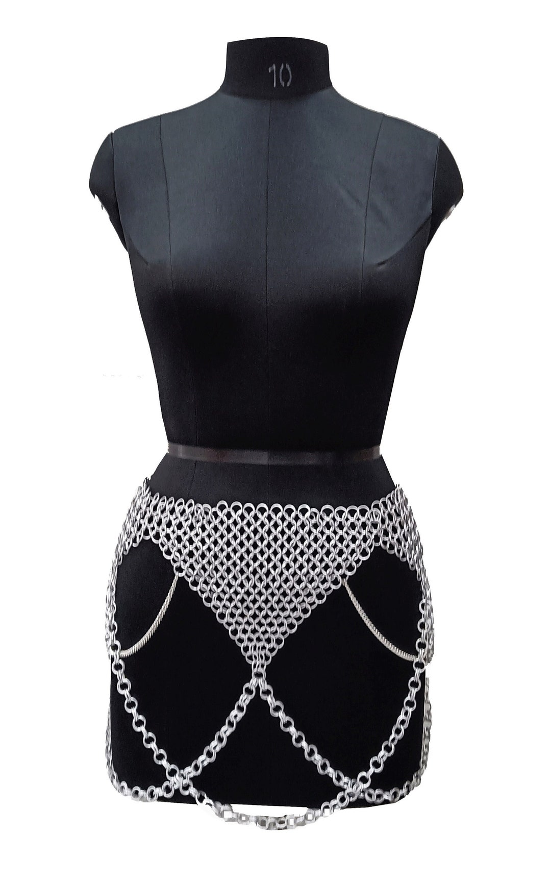 Chainmail Skirt Ornamental Belt Belly Dance Belt Aluminum Gypsy ...