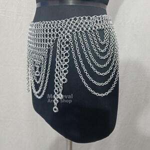 Chainmail Belt/mini Skirt Aluminum Chainmaille Ornamental Belly Dance ...