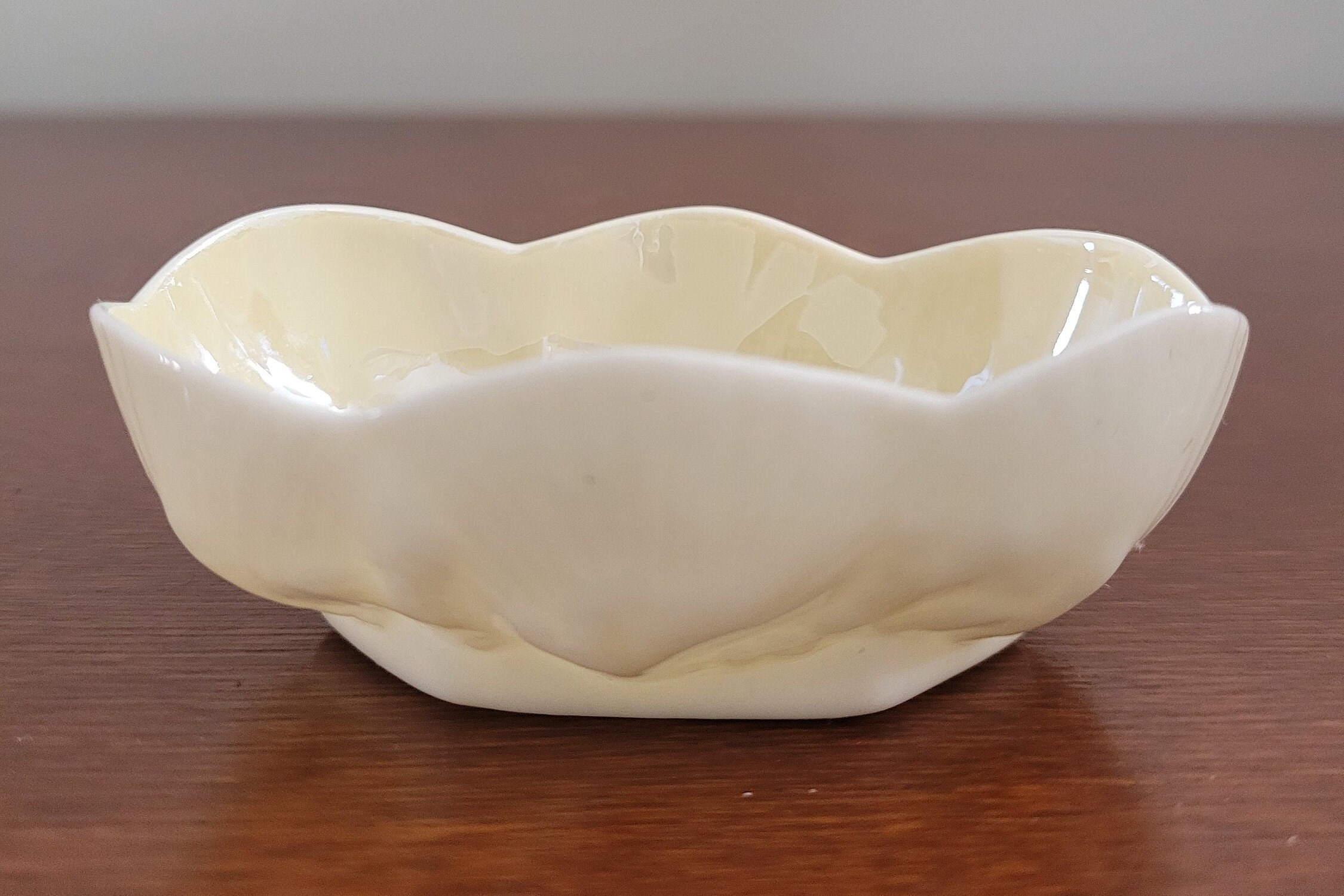 Belleek Salt Cellar, Shell Dish Circa 1950 - Etsy