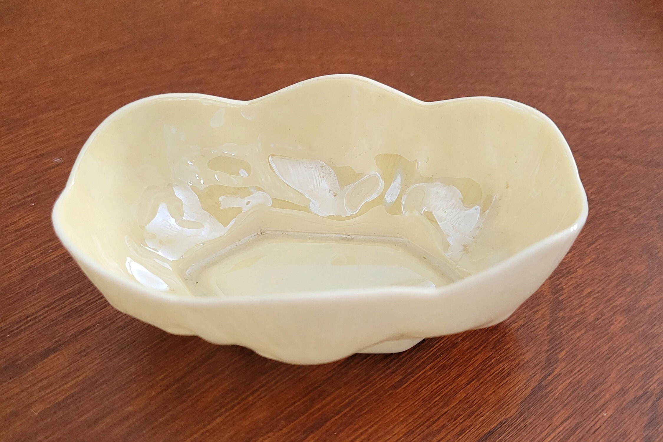 Belleek Salt Cellar, Shell Dish Circa 1950 - Etsy