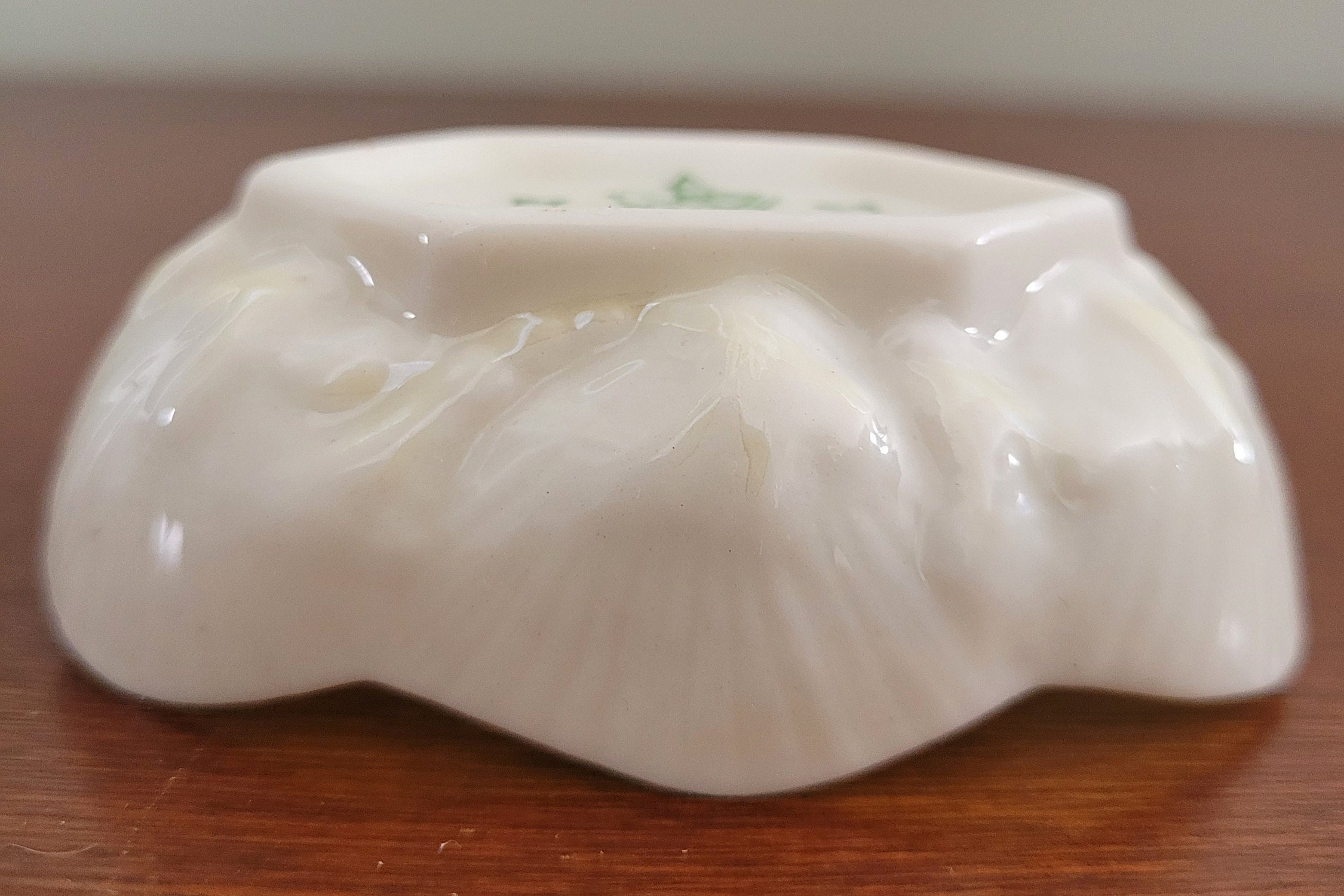 Belleek Salt Cellar, Shell Dish Circa 1950 - Etsy