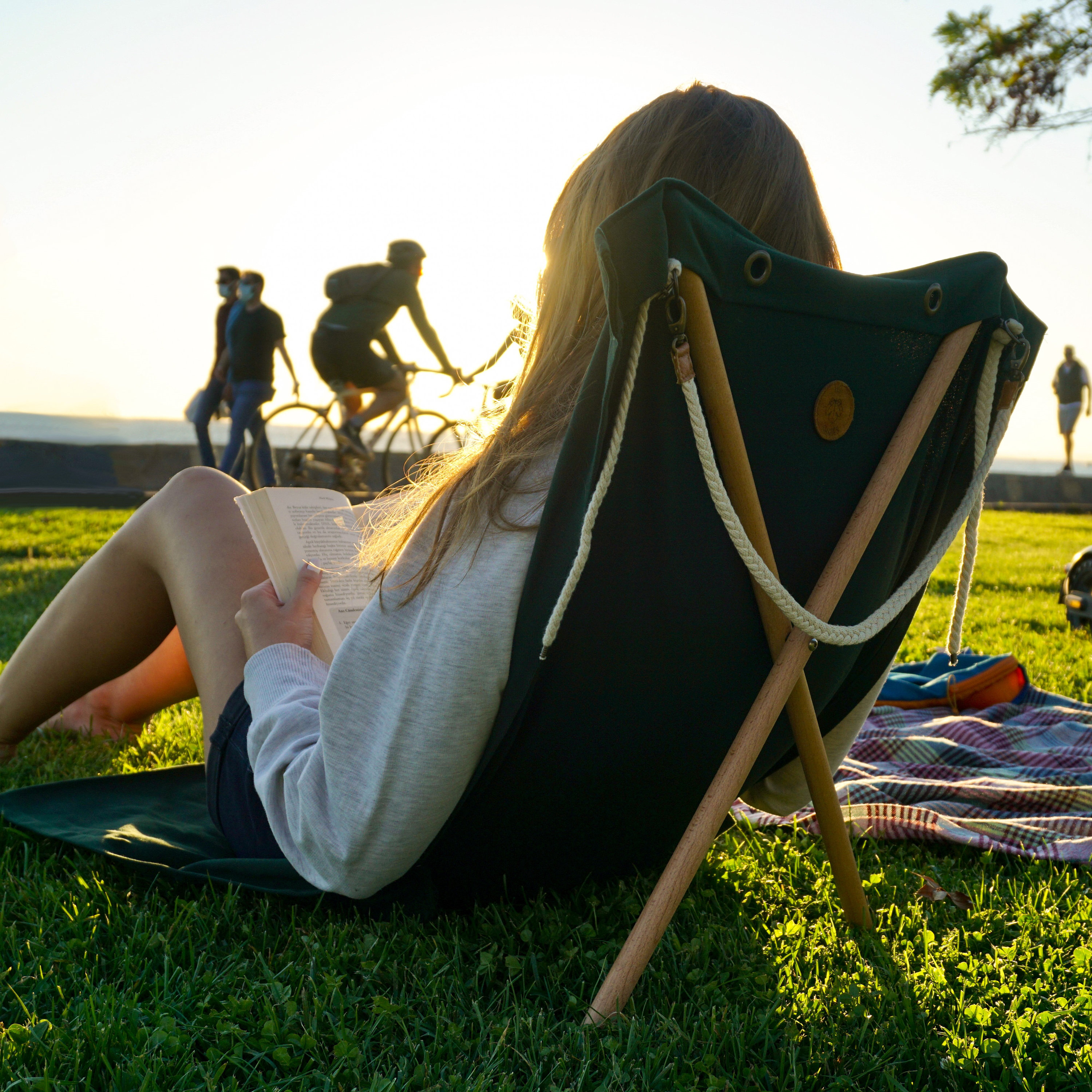Yellow Picnic & Beach Chair, Picnic Mat, Lounger, Folding Chair ...