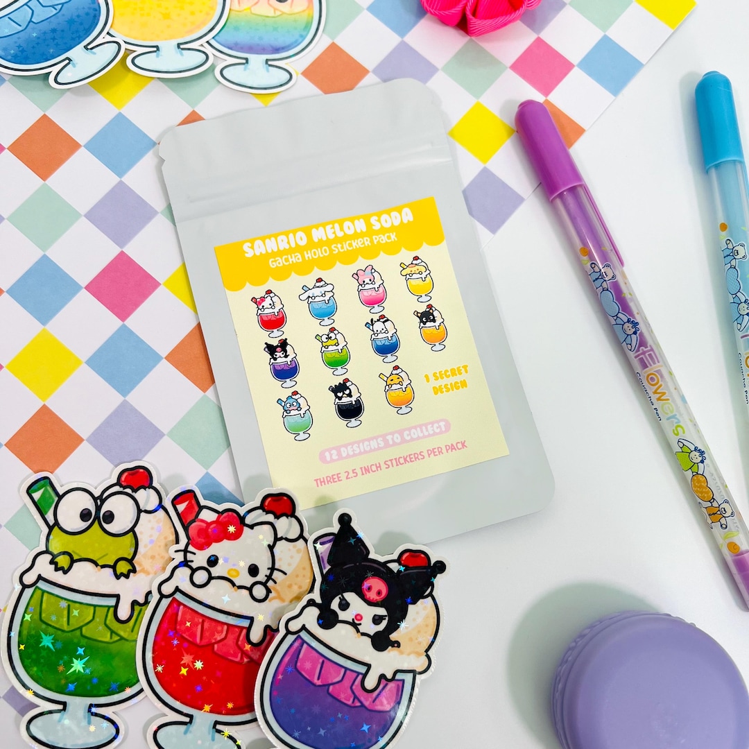Sanrio Gacha Sticker Pack - Etsy