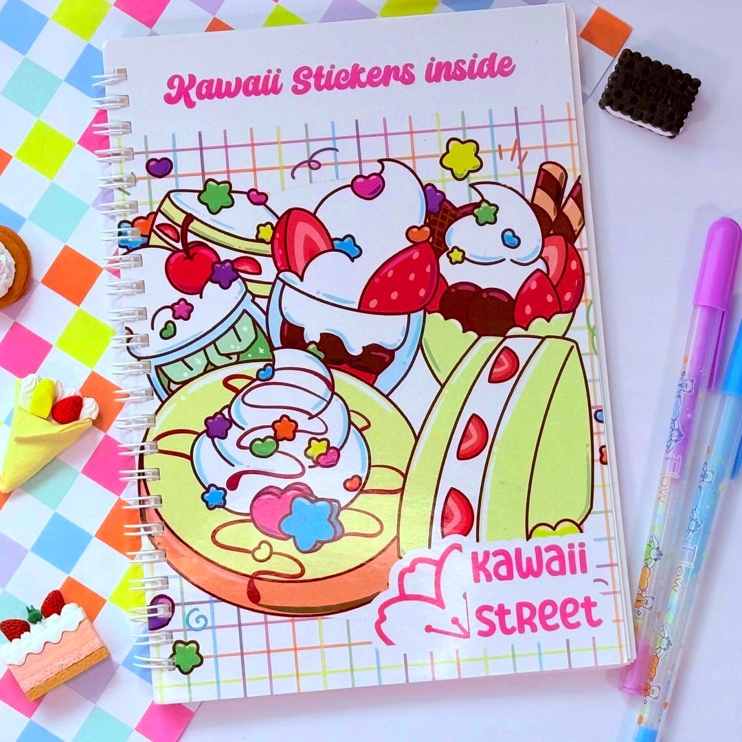 Reusable Sticker Book – Kawaii Sticker Album, 50 Pages - Etsy