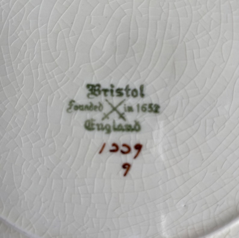 Pountney Bristol Pottery 1940s Hand-painted Dessert Plate - Etsy