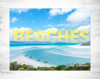 Beach Wall Calendar | Etsy