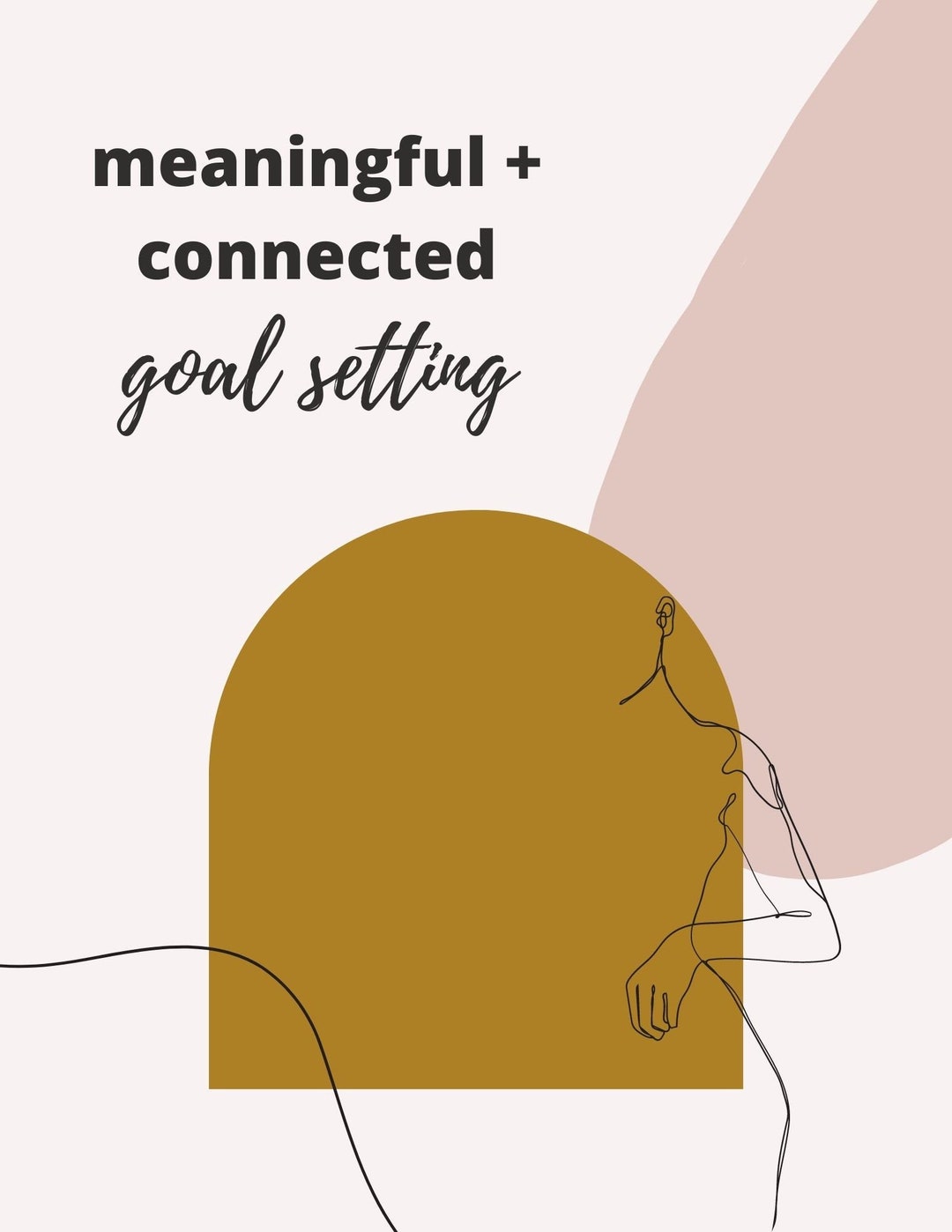 Meaningful + Connected Goal Setting Workbook - Etsy