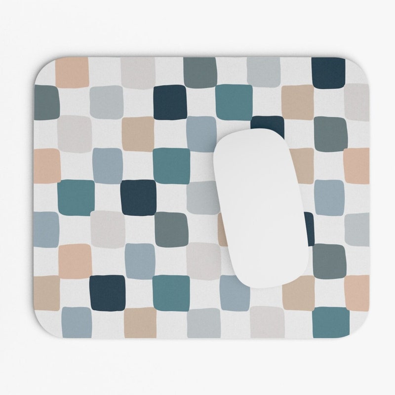 Pink and Blue Mouse Pad - Etsy