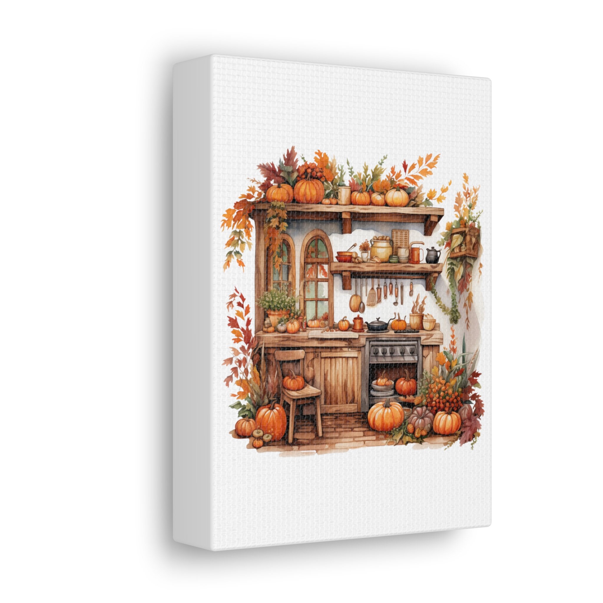 Country Kitchen Canvas Wall Art Primitive Pumpkins Rustic - Etsy