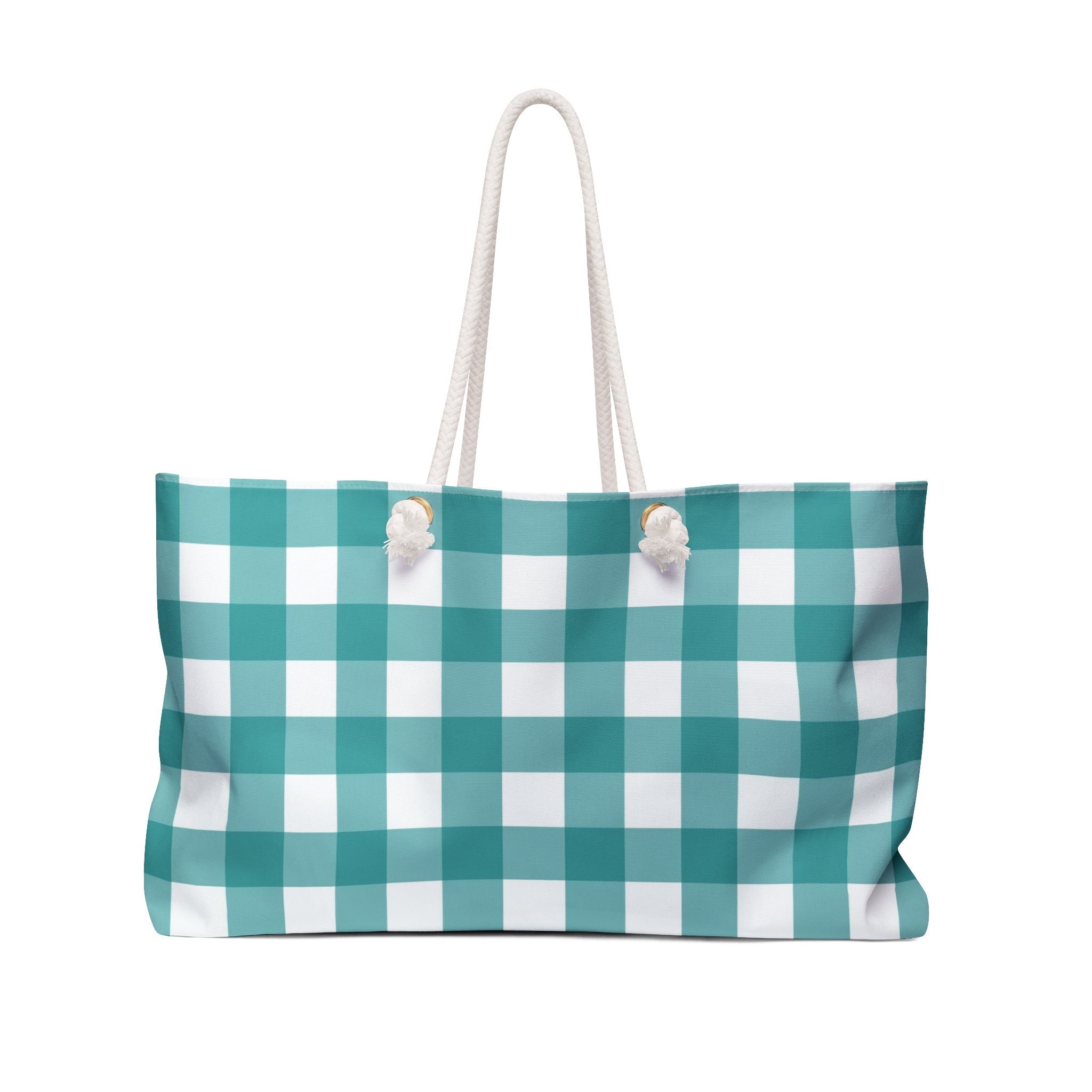 Gingham Check Tote Bag - Etsy Gingham Check Tote Bag - Etsy