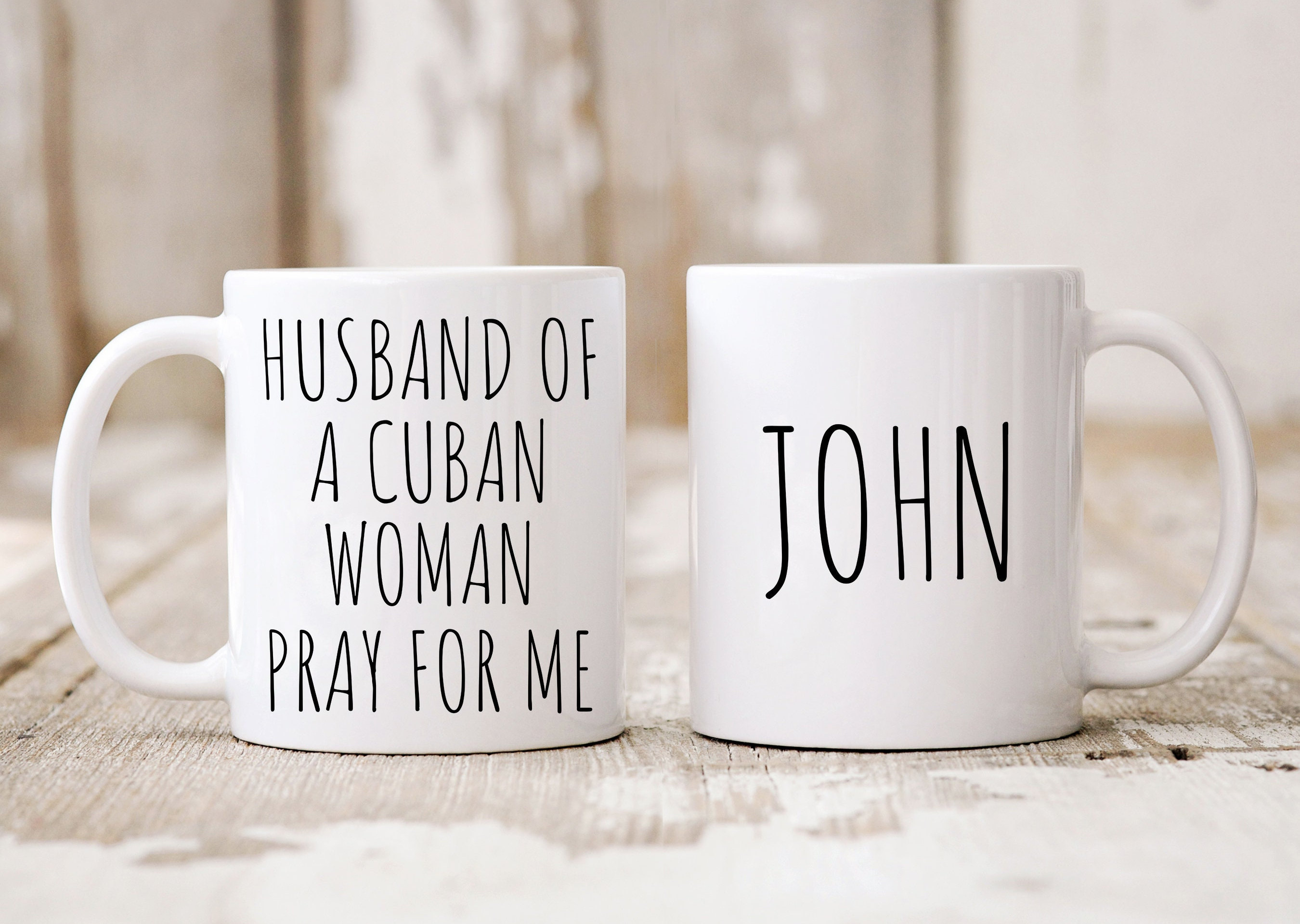 Personalized Gifts, Husband of Cuban Woman, Funny Husband Mugs, Cuban ...