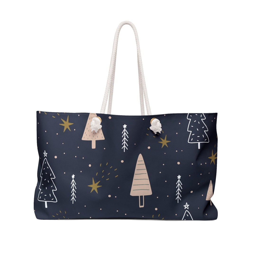 Christmas Tote Bag, Carry on Luggage, Overnight Bag, Christmas Tote ...