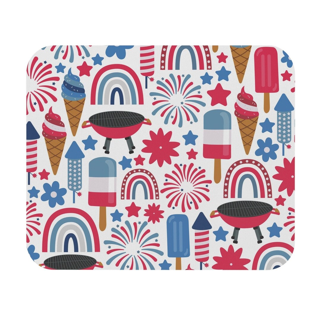 Boho Fourth of July Mouse Pad, Independence Day, July 4th, Boho Decor ...