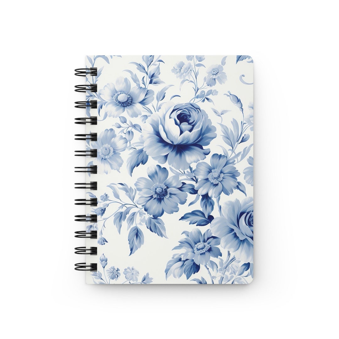 Floral Spiral Journal, Diary, Shabby Chic Flowers, Gratitude Journal ...