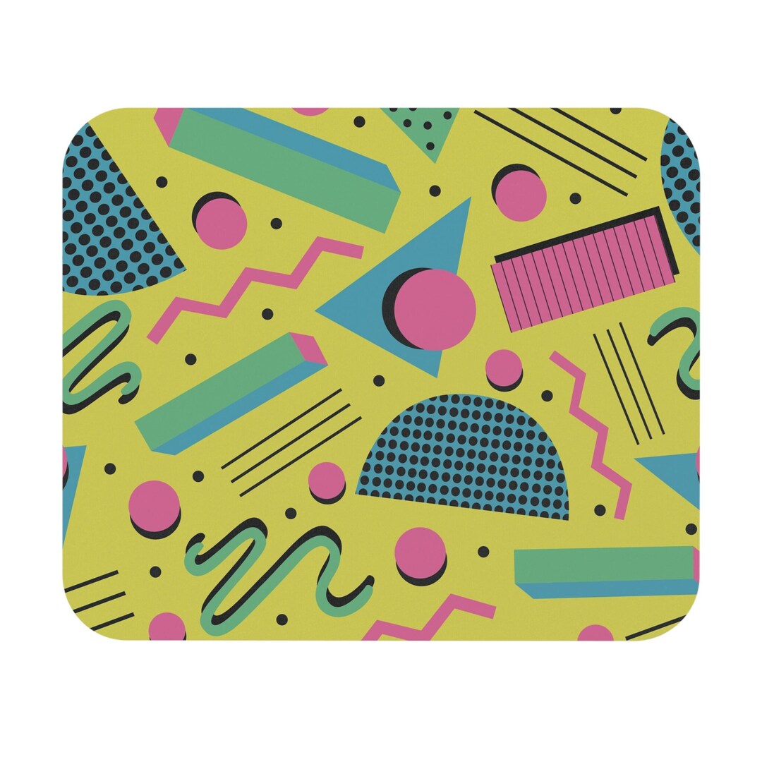80s Mouse Pad, 90s Themed, 1980s Geometric, Computer Accessories ...