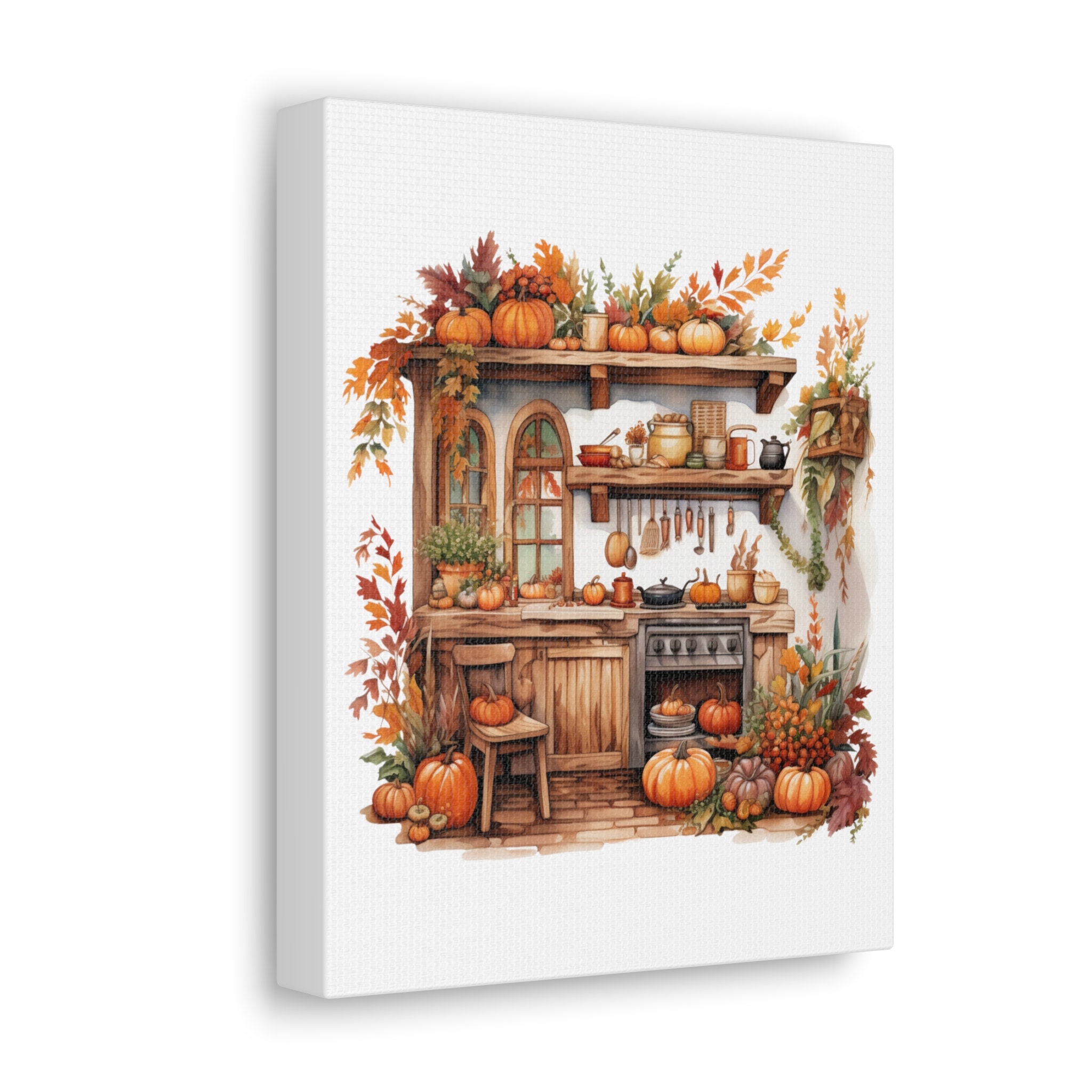 Country Kitchen Canvas Wall Art Primitive Pumpkins Rustic - Etsy