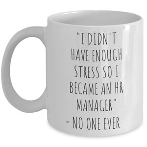 Funny HR Coffee Mug/human Resources Manager Gift/funny Mug for Work ...
