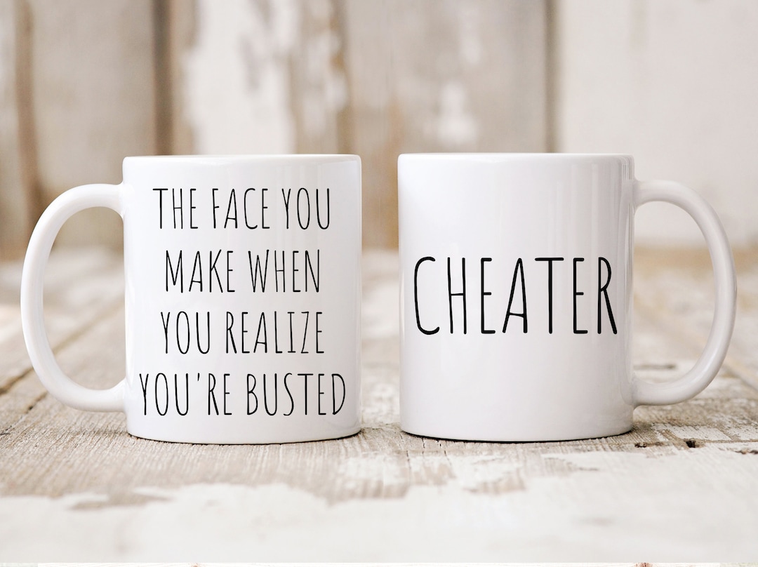 Personalized Gifts, Warning Cheater Mug, Cheater Gift, Cheater Reveal ...