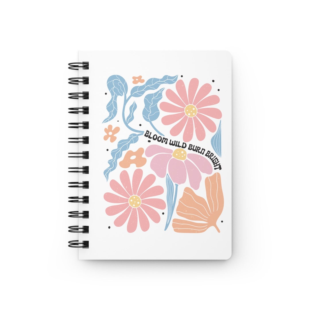 Boho Journal, Floral, Flowers, Gratitude, Motivational, Self Love ...