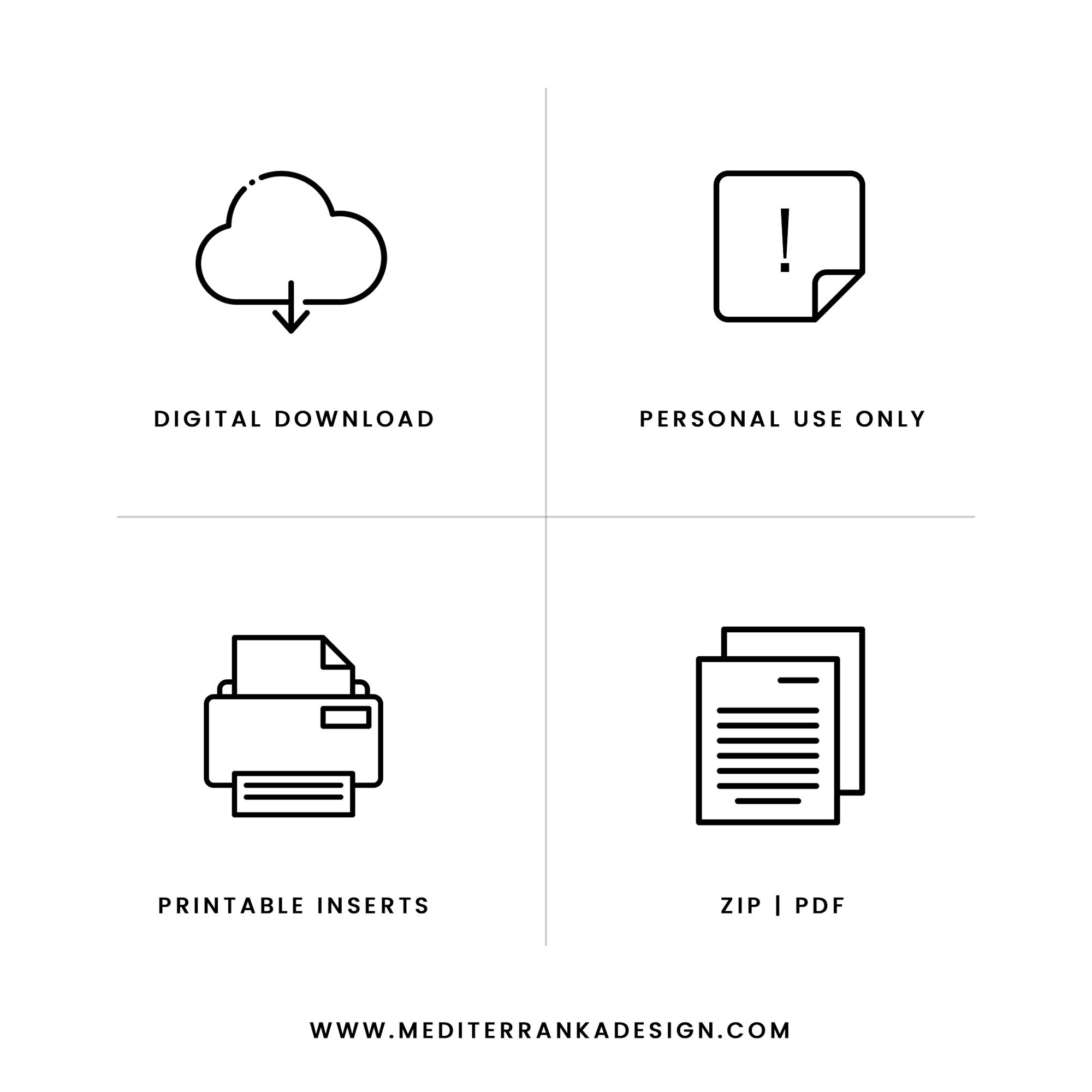 Bundle Pack Cover Planner Printable Inserts A5 Binder Title Pages - Etsy