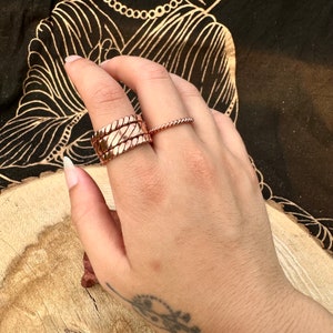 Sacred Metaphysical Copper Tensor Ring - Hand Hammered - Healing ...