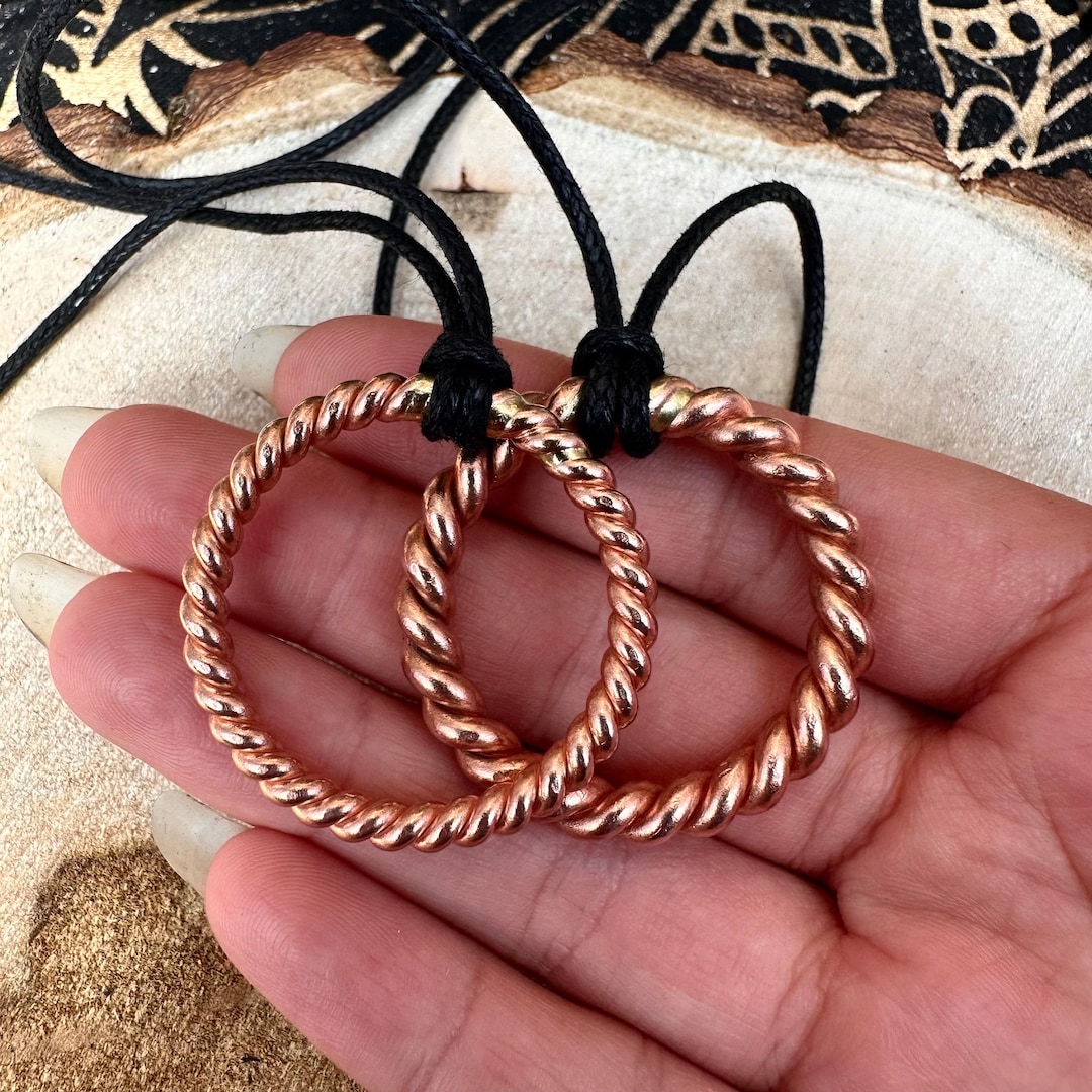 1/8 Empowerment Tensor Ring Pendant - 188mhz Cubit - Pure Copper - Etsy