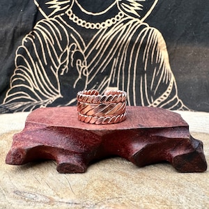 Sacred Metaphysical Copper Tensor Ring - Hand Hammered - Healing ...