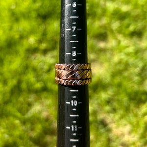 Sacred Metaphysical Copper Tensor Ring - Hand Hammered - Healing ...