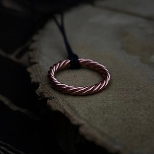 1/8 Viking Atlantean Tensor Ring Pendant - Copper - 443mhz Frequency ...