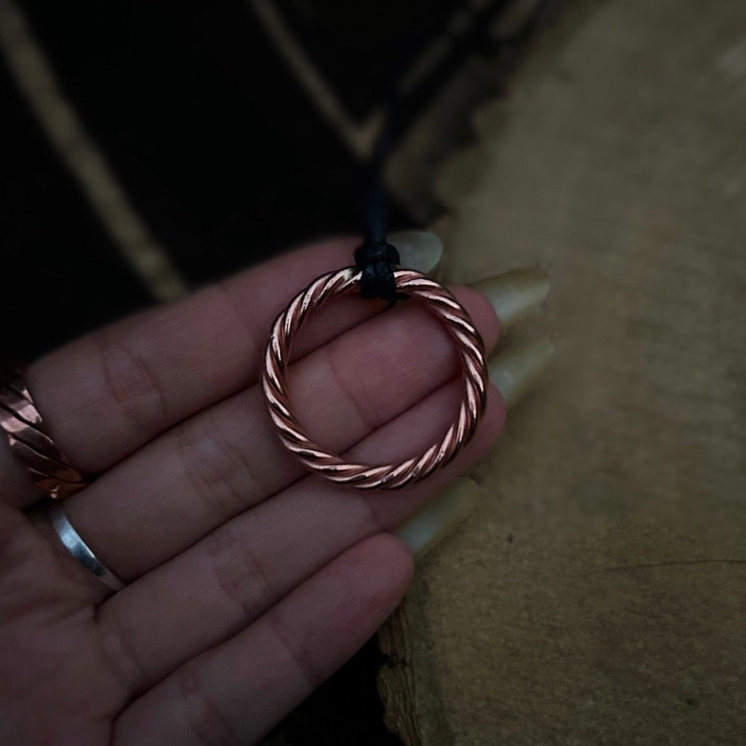 1/8 Viking Atlantean Tensor Ring Pendant - Copper - 443mhz Frequency ...