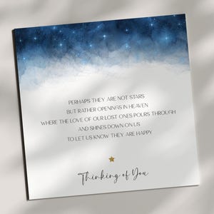Sympathy Card, Bereavement, Condolences, Sorry for Your Loss, Thinking ...