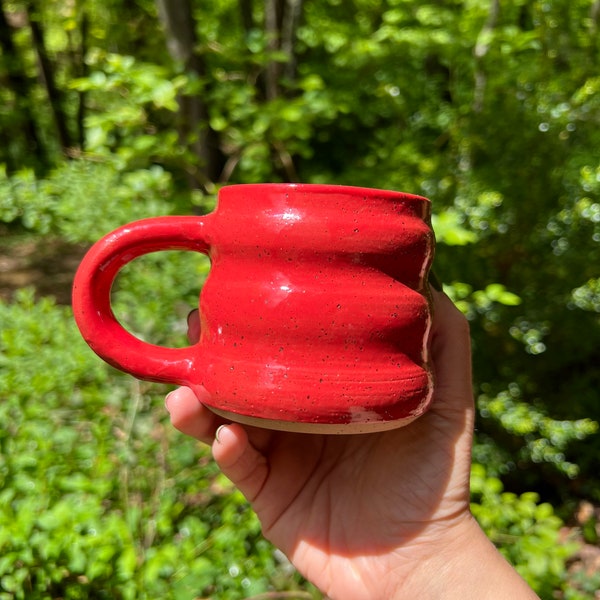 Red Mug - Etsy