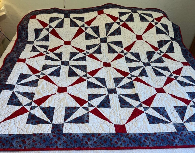 Crossed Canoes Quilt - Etsy