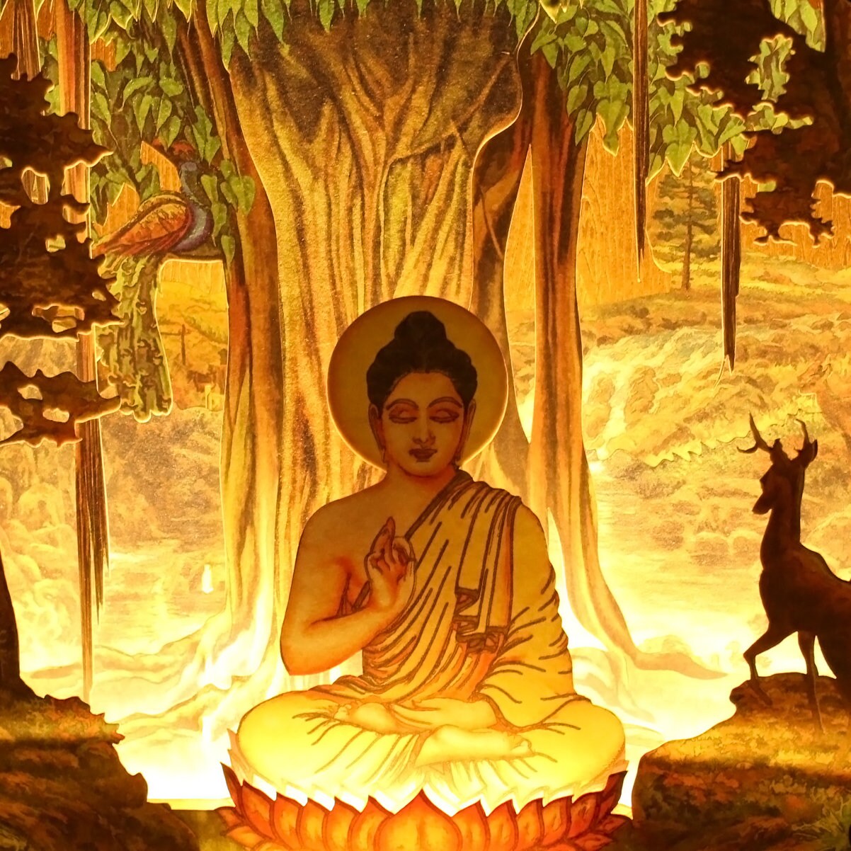 Shakyamuni Buddha LED Light Box - Etsy UK