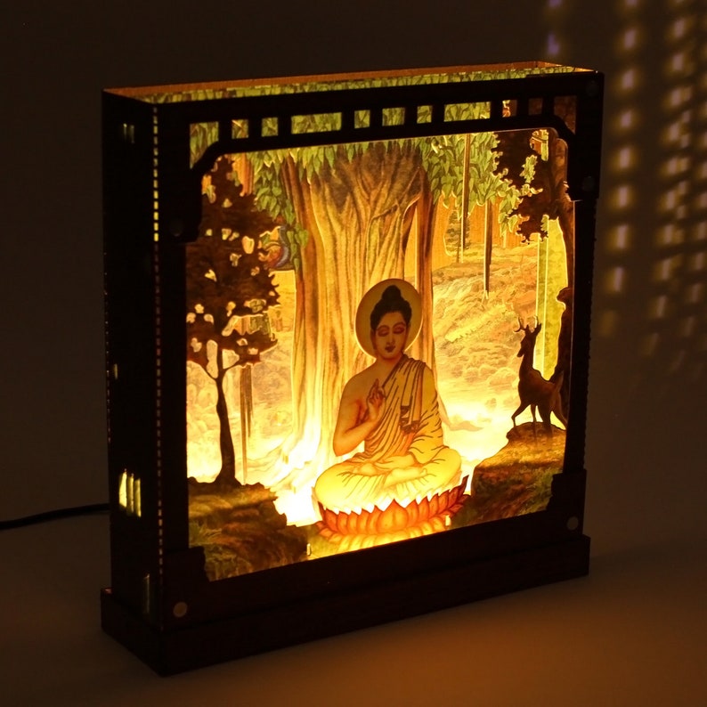 Shakyamuni Buddha LED Light Box - Etsy