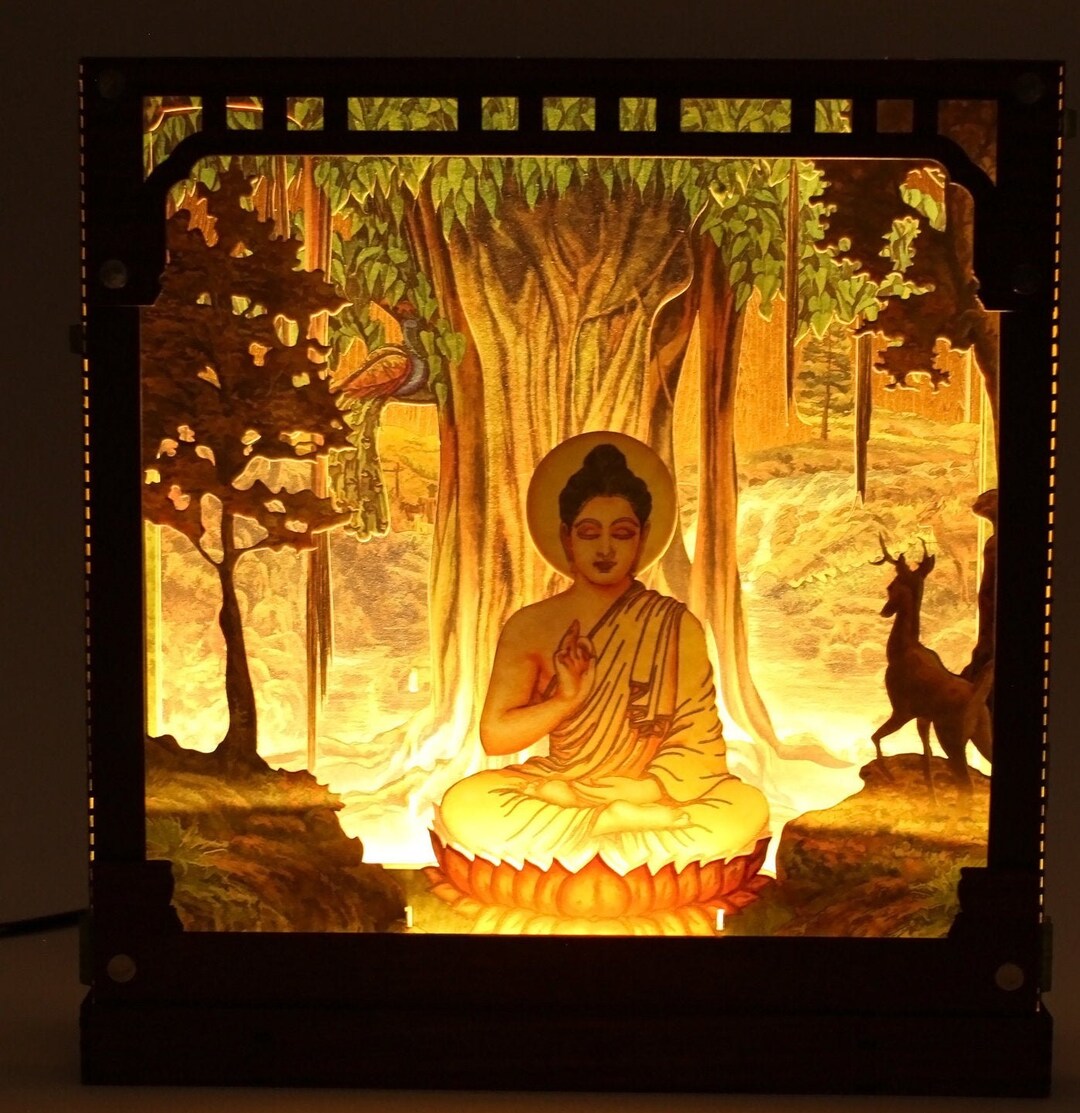 Shakyamuni Buddha LED Light Box - Etsy