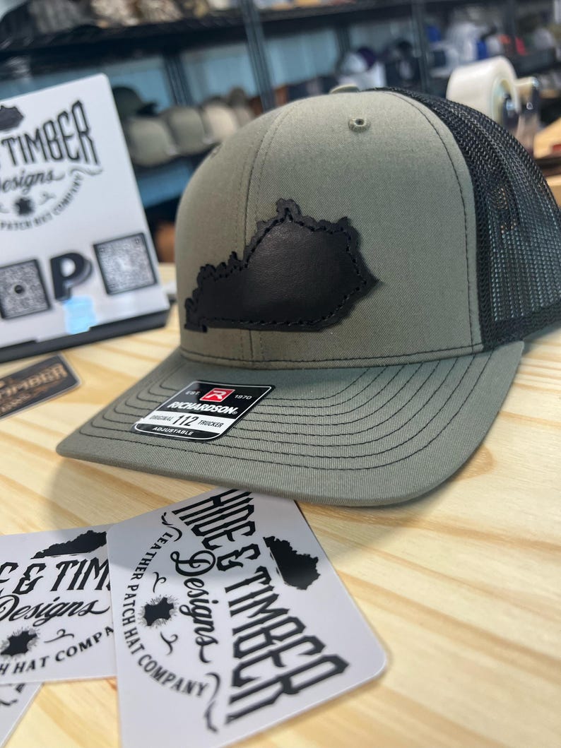 Kentucky State Leather Patch Hat - Etsy