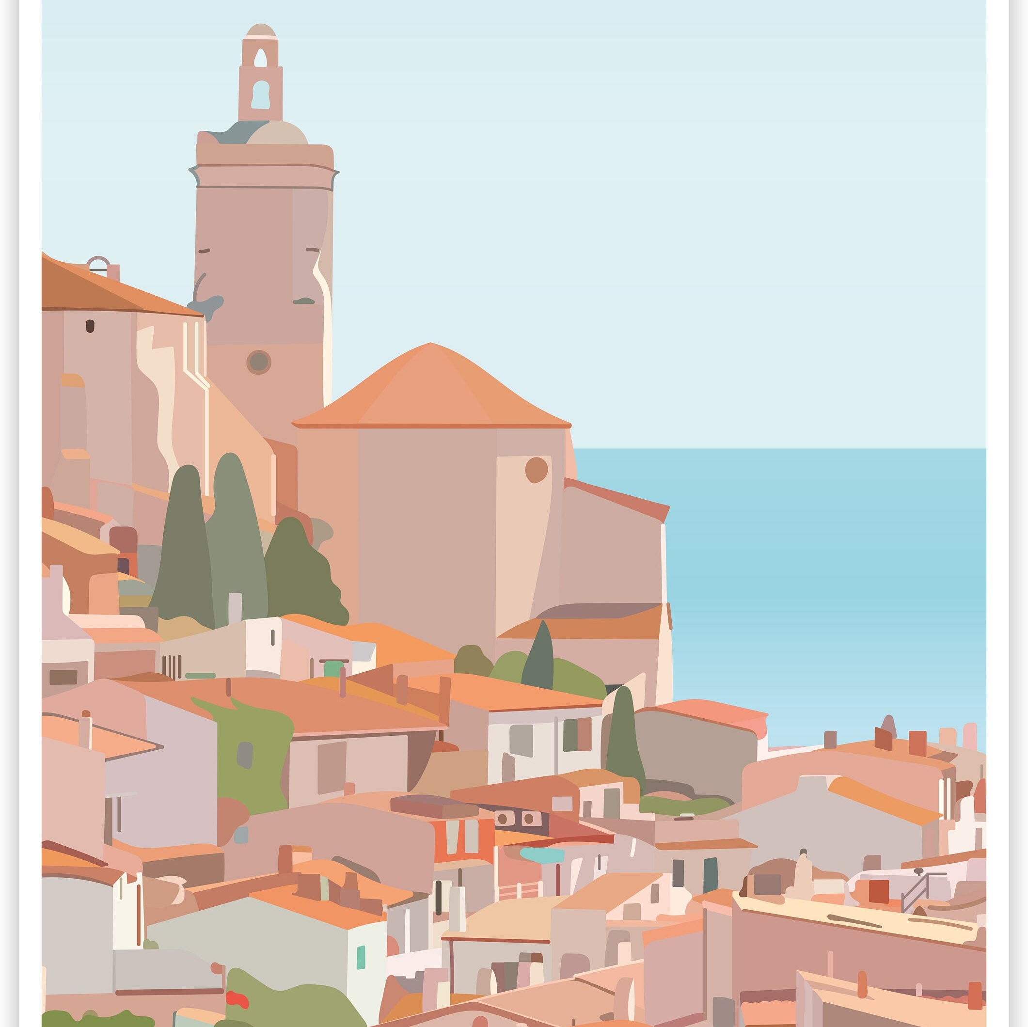 Girona Spain Print. Spanish Travel Print Art Poster. | Etsy UK